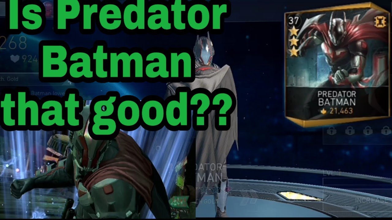 Predator Batman Gameplay | Injustice 2 mobile |Injustice Gamer - YouTube