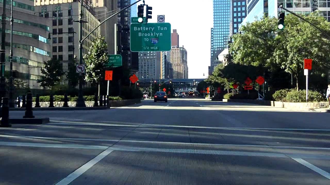 West Side Highway (Exits 3 to 1) southbound - YouTube