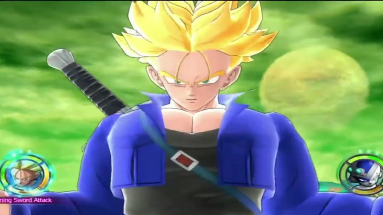 Trunks Special attack Dragon ball Raging blast 2(Trunks kills Friza ...
