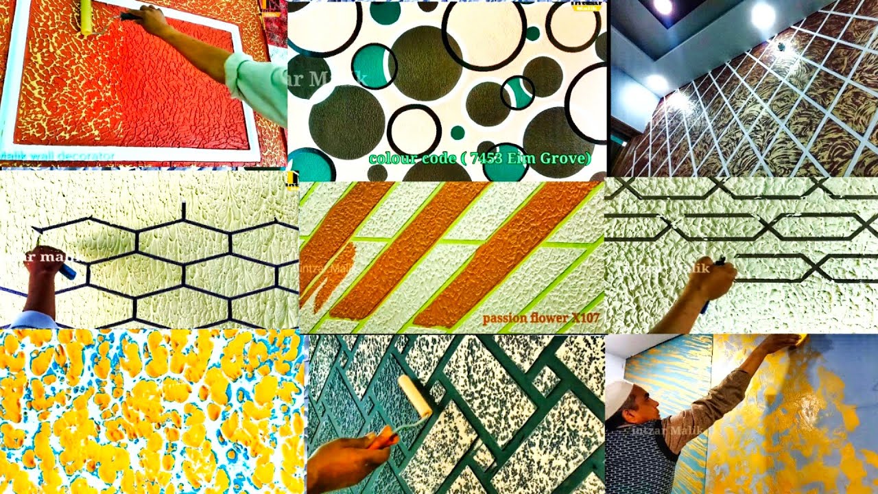 10 wall painting design ideas strong wall texture and long life wall ...