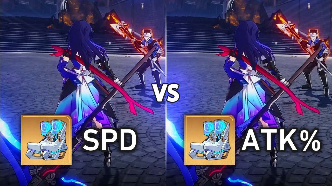 Seele Relic Boots Comparison! Attack % vs Speed ? Memory of Chaos ...