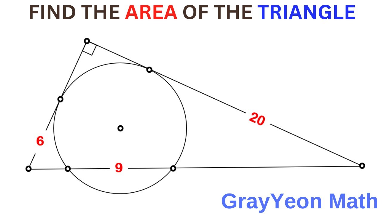 Find the area of the triangle#mathpuzzles #geometryskills # ...