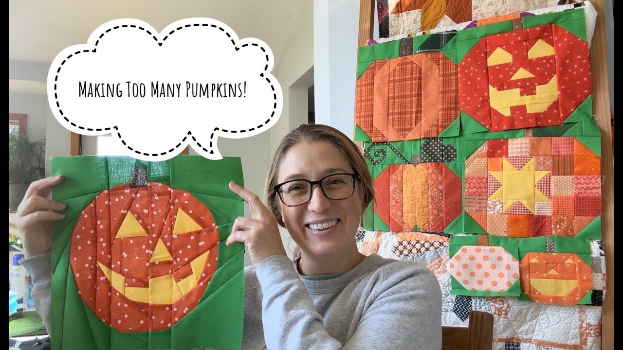 Making more pumpkins for the Too Many Pumpkins Quilt, Quilt Guild ...