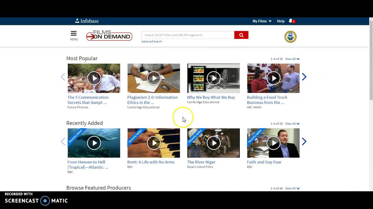 Films on Demand Tutorial - YouTube