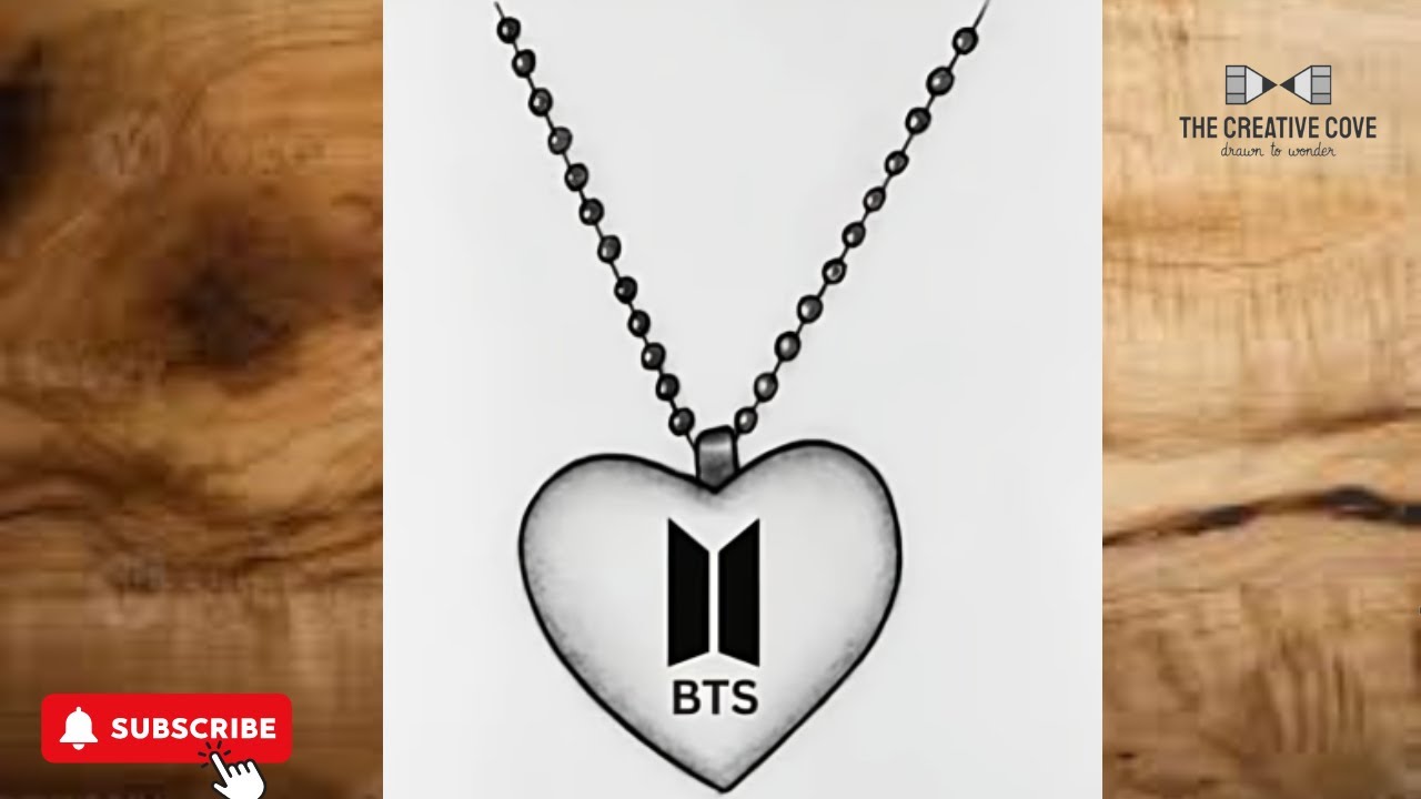BTS Locket Drawing - pencil sketch/how to draw BTS army / BTS Army ...
