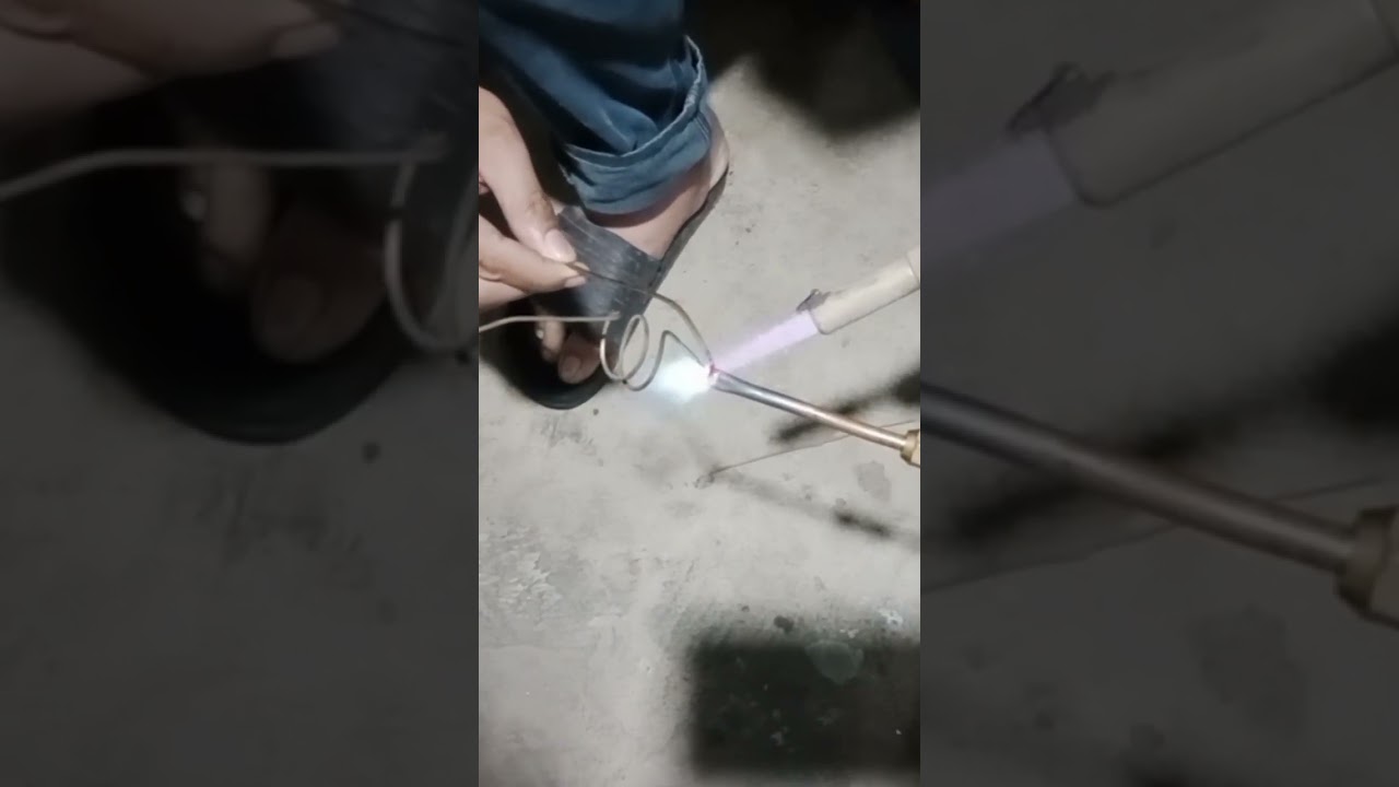 soldering capillary tube - YouTube