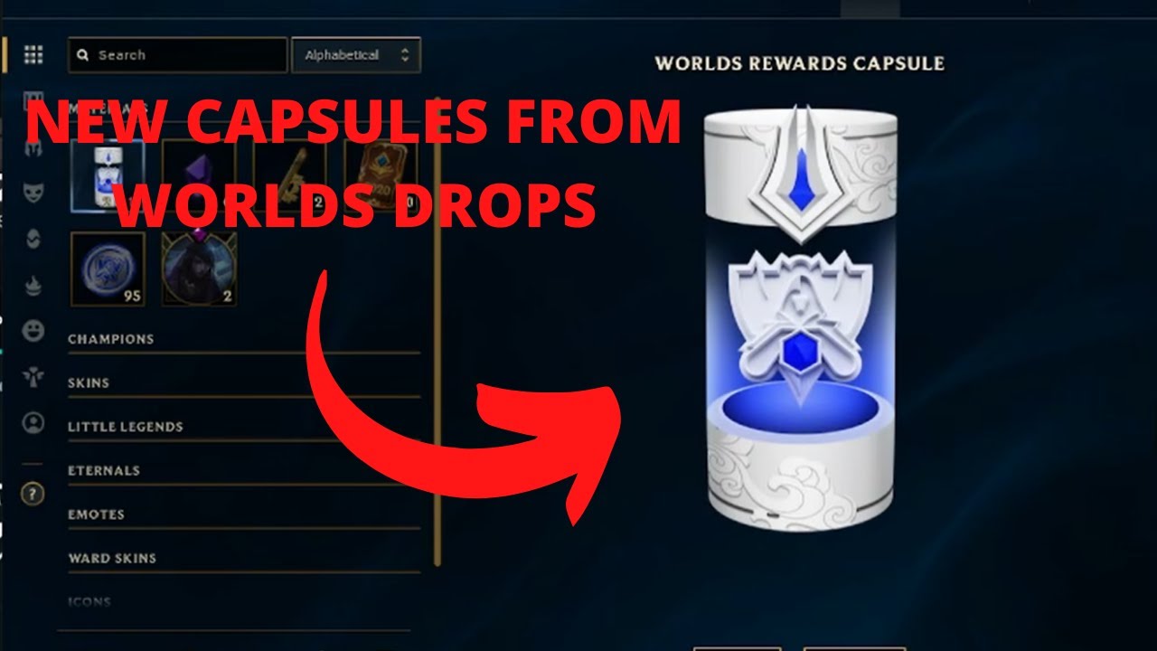 NEW LOL ESPORTS CAPSULE FROM WORLDS DROPS- OPENING 2 OF THEM - YouTube