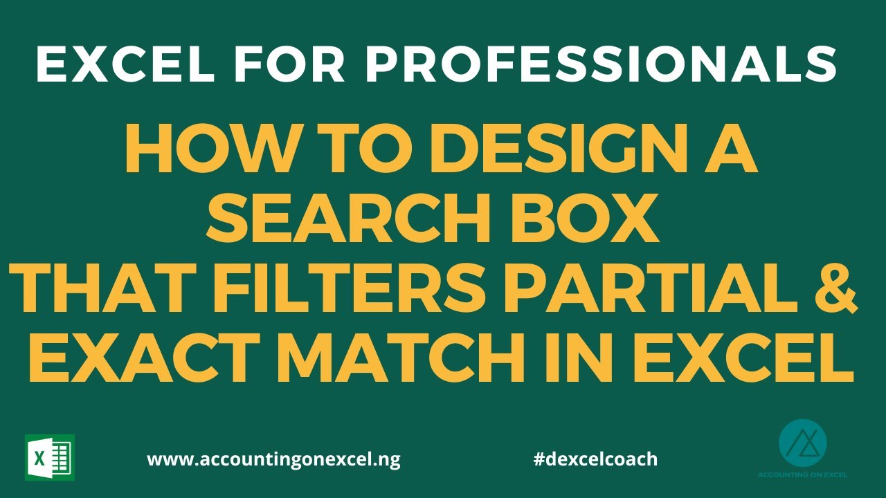 HOW TO DESIGN A SEARCH BOX THAT FILTERS PARTIAL AND EXACT MATCH IN HOW TO DESIGN A SEARCH BOX THAT FILTERS PARTIAL AND EXACT MATCH IN