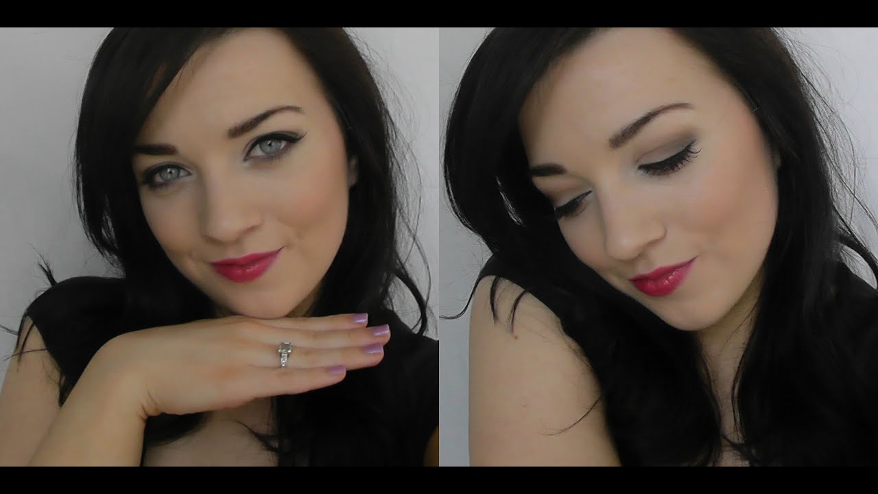 Classic Smokey Eye and Pink Lip Tutorial - YouTube