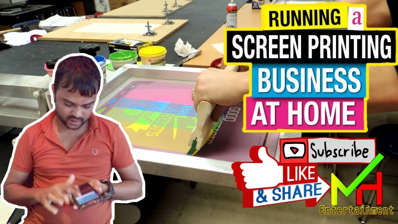 How to screen print t-shirts at home (DIY method) - YouTube