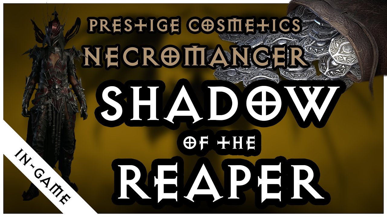 Shadow of the Reaper | Diablo IV Cosmetics (Necromancer) | In-Game (4K ...
