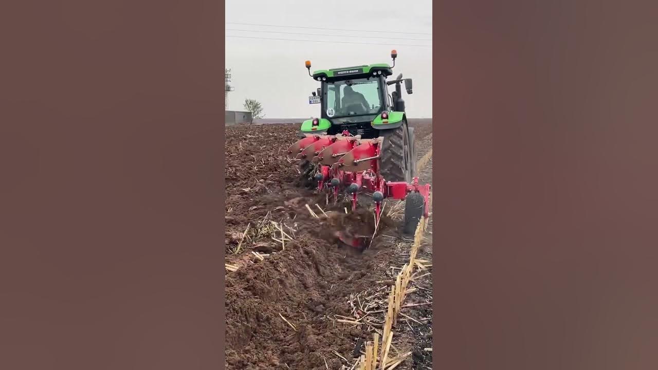 DUETZ FAHR 135 DÖNERLİ PULLUK SÜRÜMÜ - YouTube