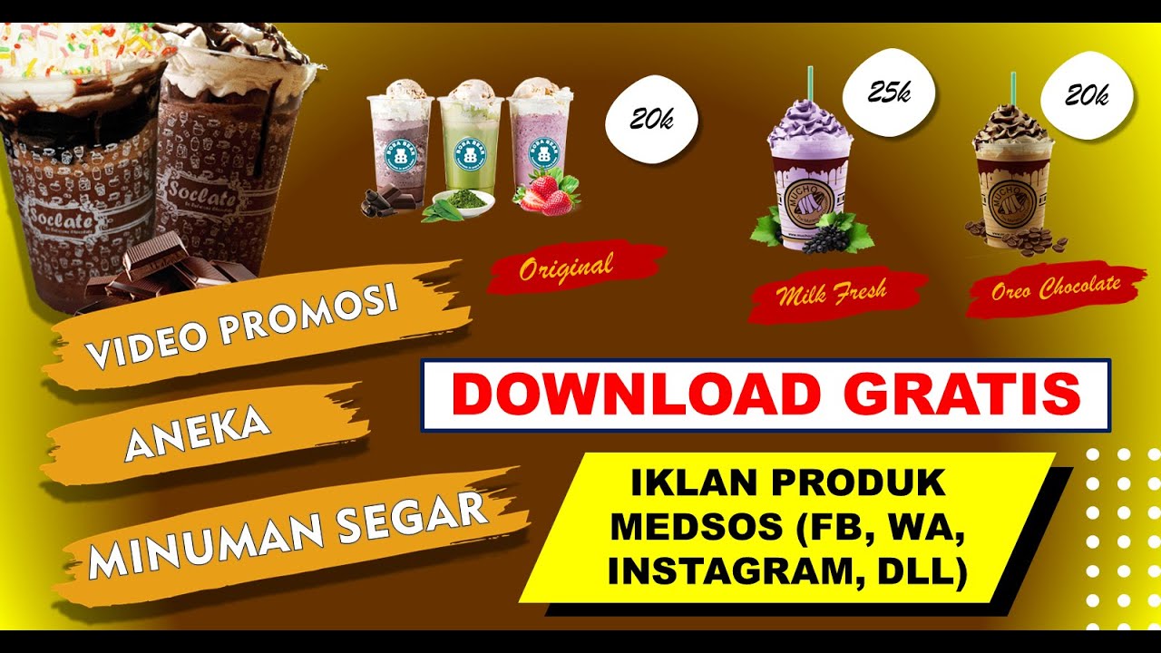 MEMBUAT VIDEO PROMOSI ANEKA MINUMAN SEGAR DENGAN POWERPOINT #GRATIS ...