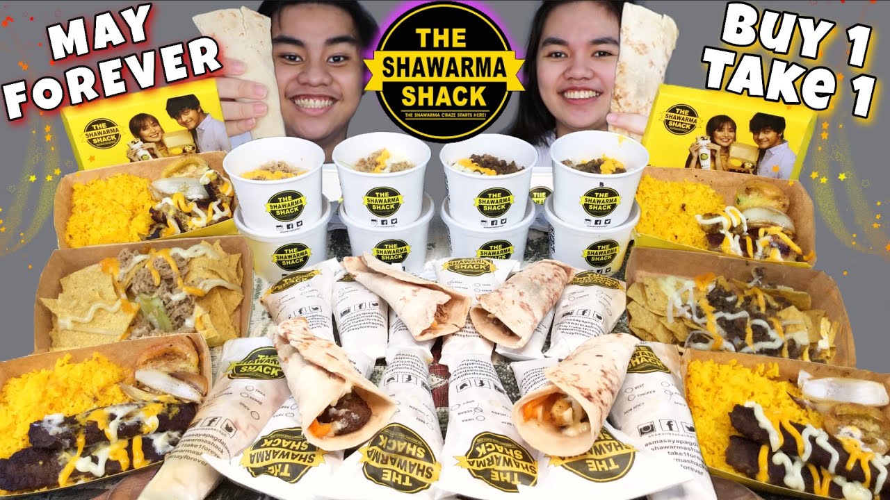 SHAWARMA SHACK buy 1 take 1 Forever OVERLOAD MUKBANG | Mukbang ...