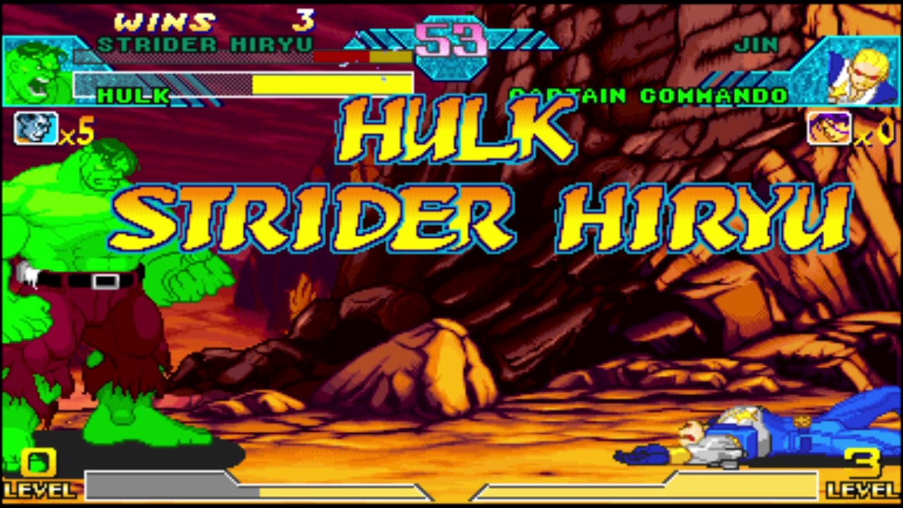 MAME: Marvel Vs Capcom-Clash of Super Heroes (2 players) - YouTube