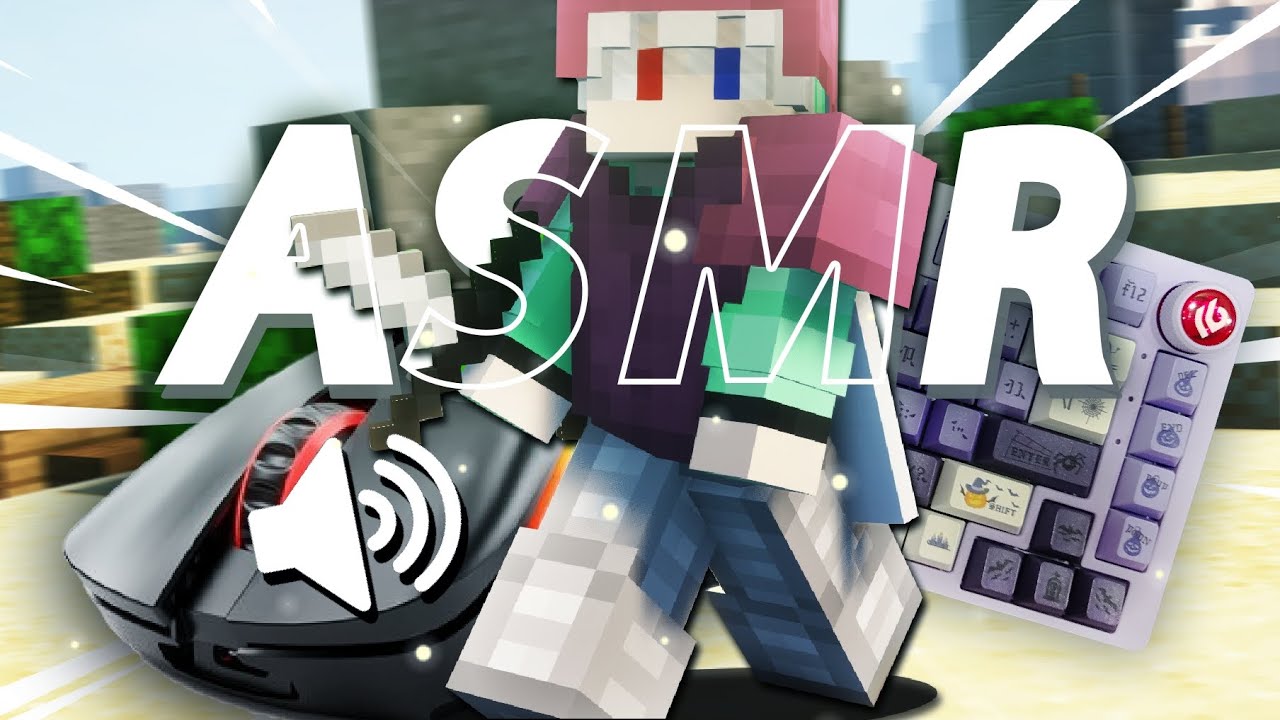 Nice keyboard and mouse sounds+Beautiful rendering ASMR | Hypixel Bedwars - YouTube