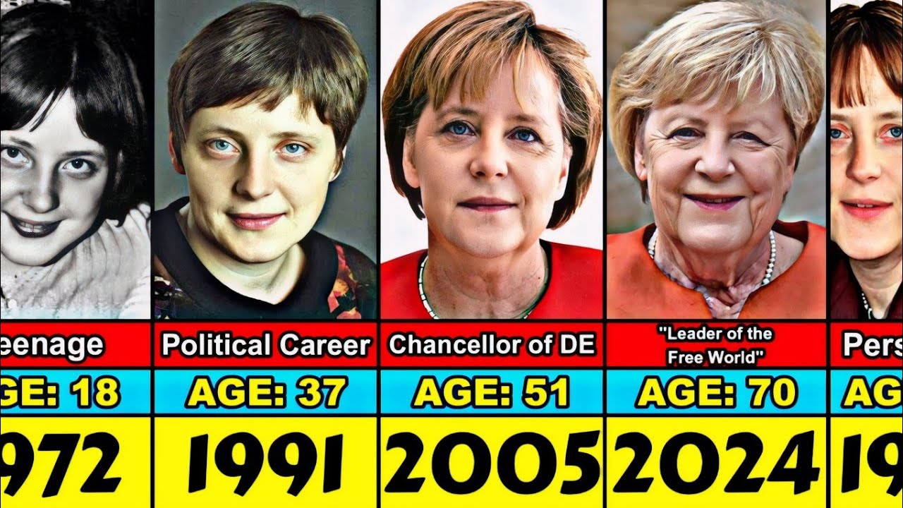 Angela Merkel Transformation From 3 to 70 Year Old - YouTube