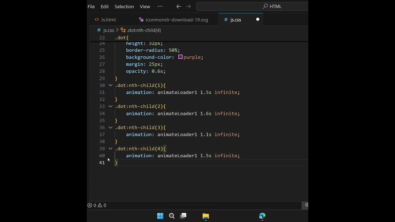Loading animation using HTML CSS - YouTube