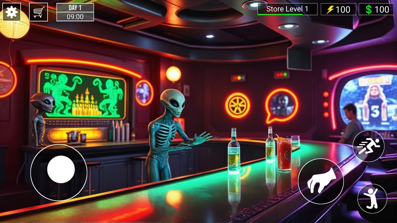 We Opened Our Own Alien Bar at Space! - YouTube