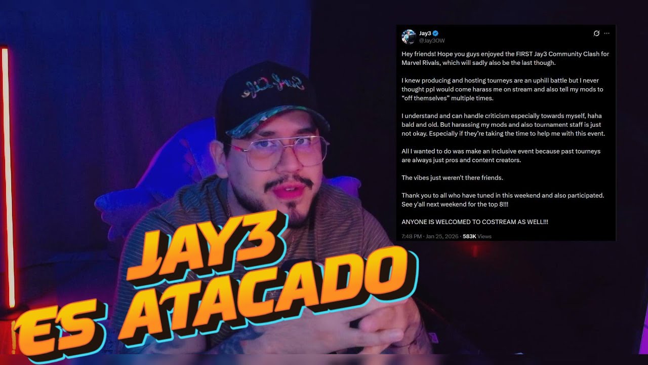 JAY3 ATACADO POR SU TORNEO | MARVEL RIVALS - YouTube