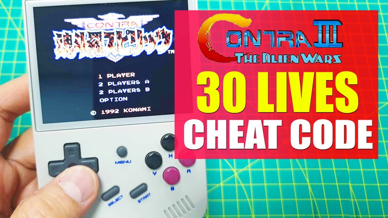 Contra III 30 Lives Cheat Code #anbernic #anbernicgameplay - YouTube