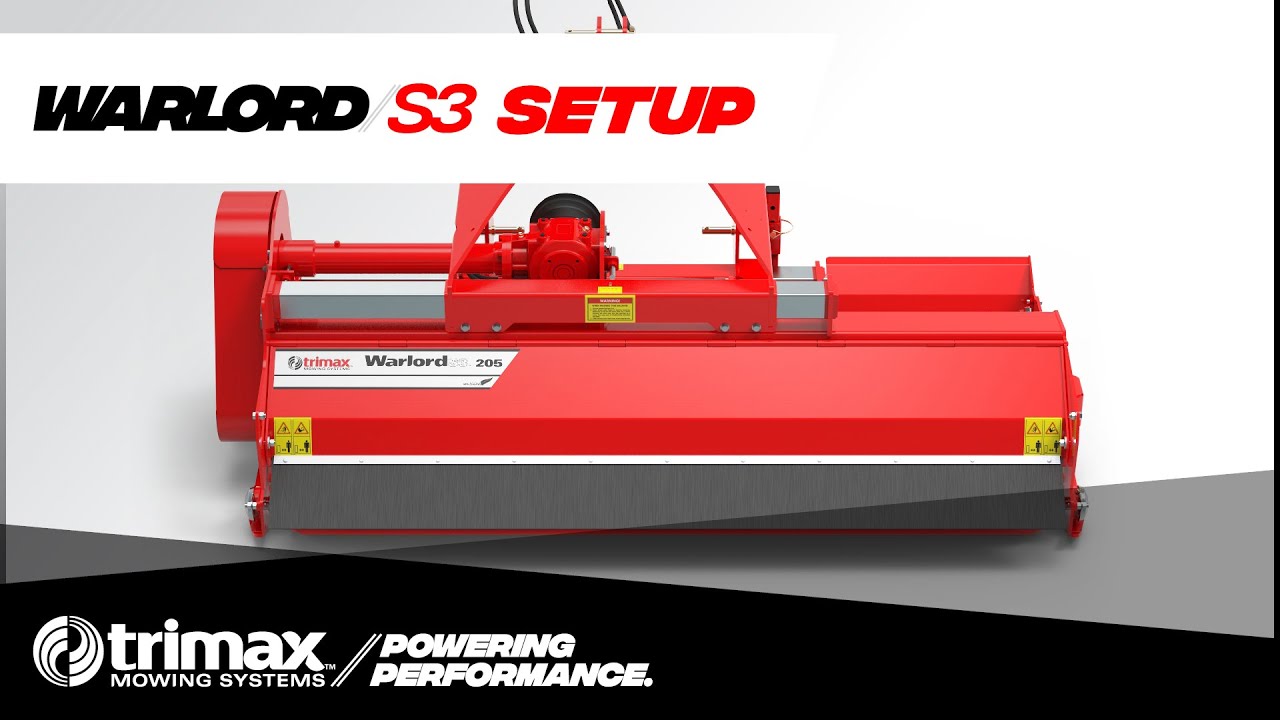 Trimax Warlord S3 Setup | How To | 3-Point Linkage Flail Mower - YouTube