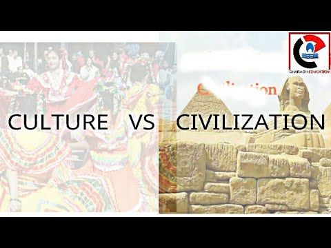 Difference between culture and civilization. - YouTube