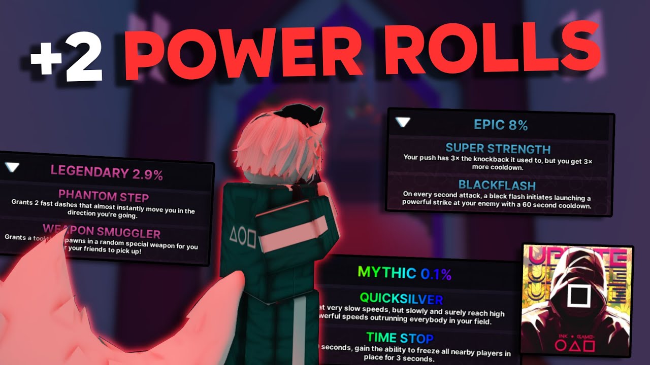 COMO CONSEGUIR 2 POWERS ROLLS POR PARTIDA EN INK GAME!!! | ROBLOX - YouTube