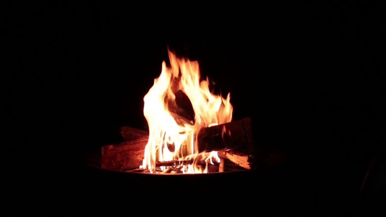 Crackling Campfire at Night Sounds, Study and Meditation - YouTube