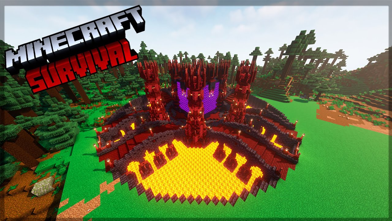 MEGA PORTAL DO NETHER || Minecraft Survival || EP 14 - YouTube