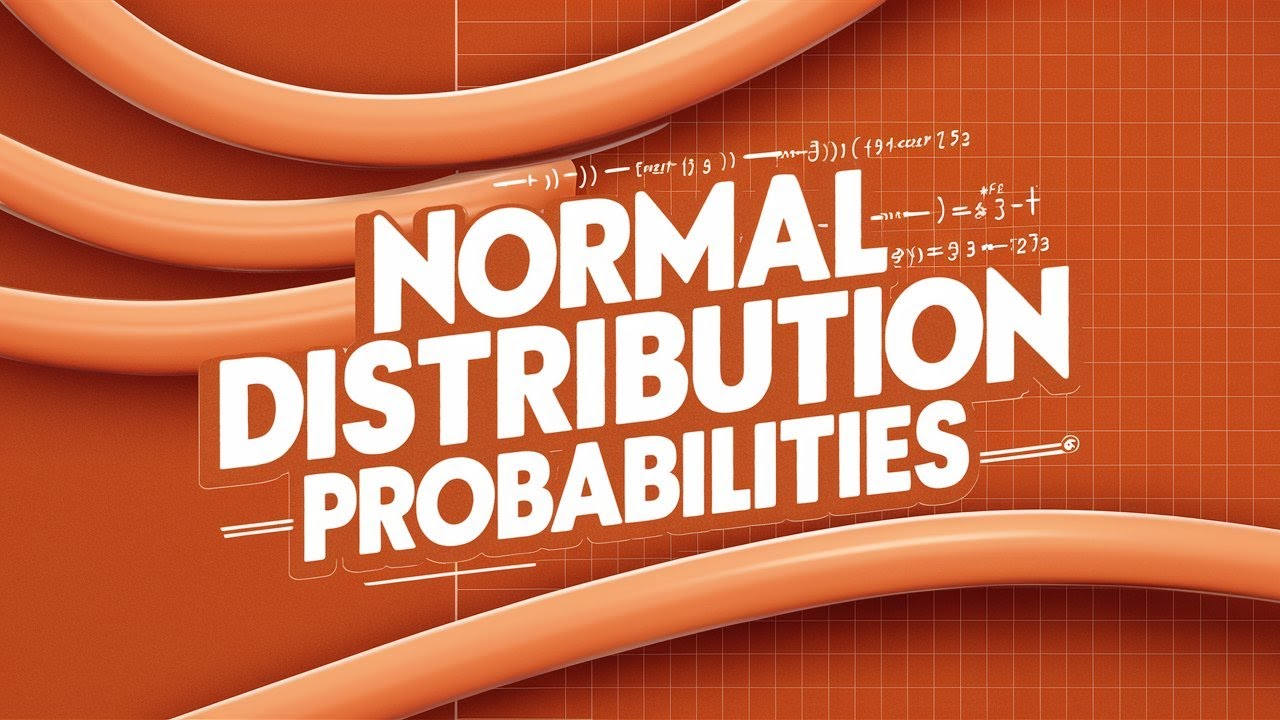 Normal Distribution Probabilities - YouTube