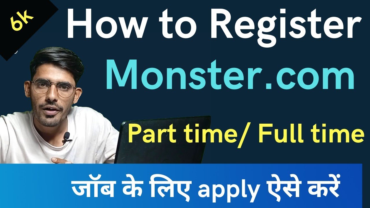 How to the register on monster.com.|| job sites par register kaise ...