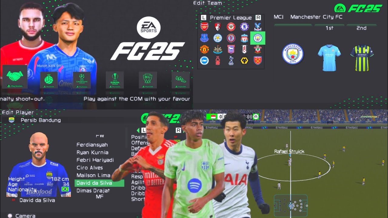 FIFA 2025 PPSSPP ORIGINAL OFFLINE DOWNLOAD | EA FC 2025 PSP FULL KITS ...