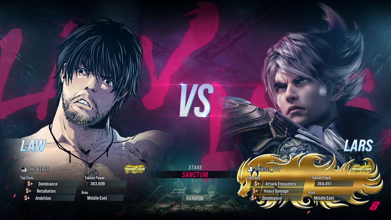 BSK (Law) VS iftikhaar_777 (Lars) Tekken 8 Ranked - YouTube