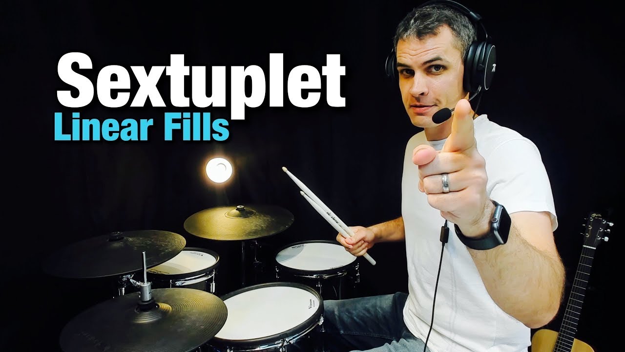Sextuplet Linear Fills 1 | Drum Course - YouTube