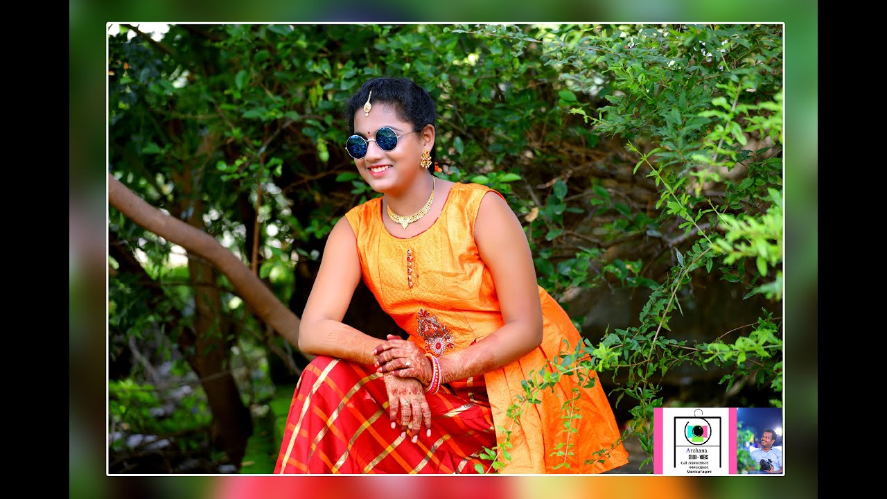 Sai Charitha Half Saree Highlights - YouTube