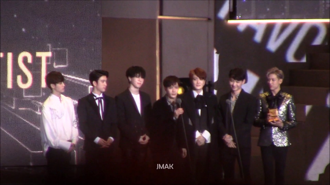 161202 MAMA Worldwide Favorite Artist - GOT7 Award Speech - YouTube