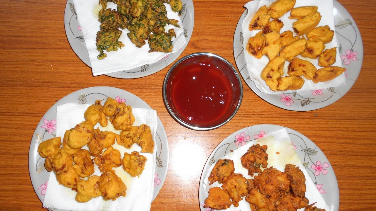 Fatafat Pakoras | Tea Time snacks to make in lockdown | 4 pakode ...