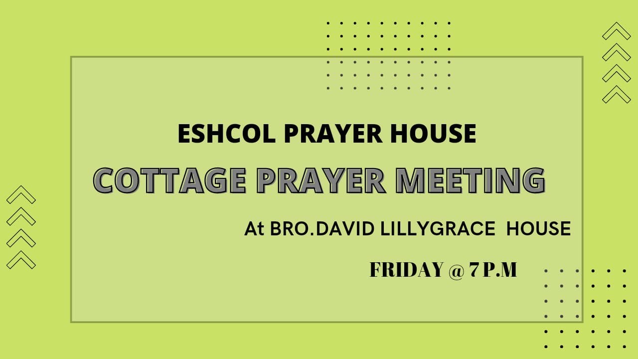 Cottage Prayer Meeting || Message by Bro. Y.DavidPaul || 09-09-2022 ...