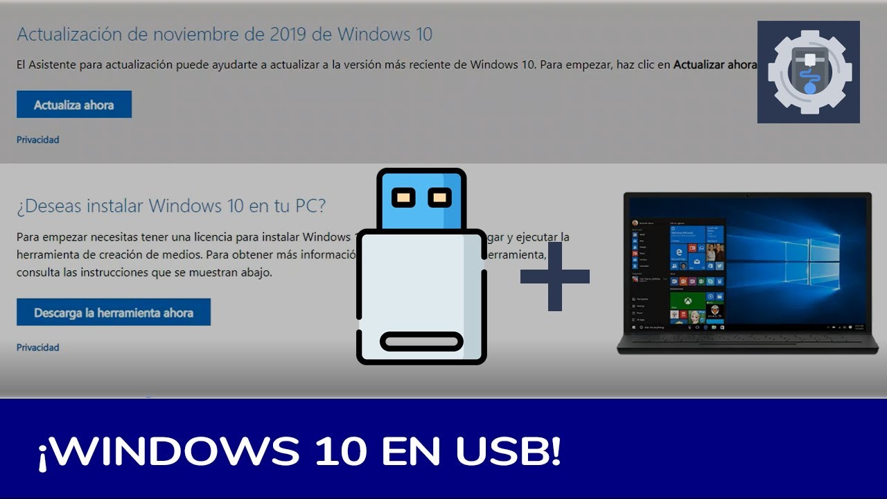 ¡windows 10 En Una Memoria Usb Herramienta Para Crear Medios De