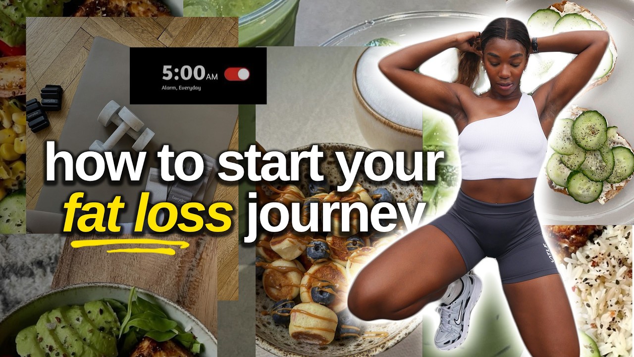 how to *actually* start your FAT LOSS journey ⭐️ lose fat, build muscle, tips for consistency ...
