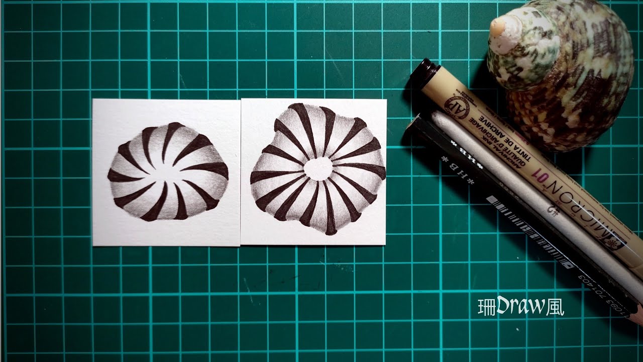 Zentangle®官方禪繞畫圖案 - 胡椒(Pepper） - YouTube