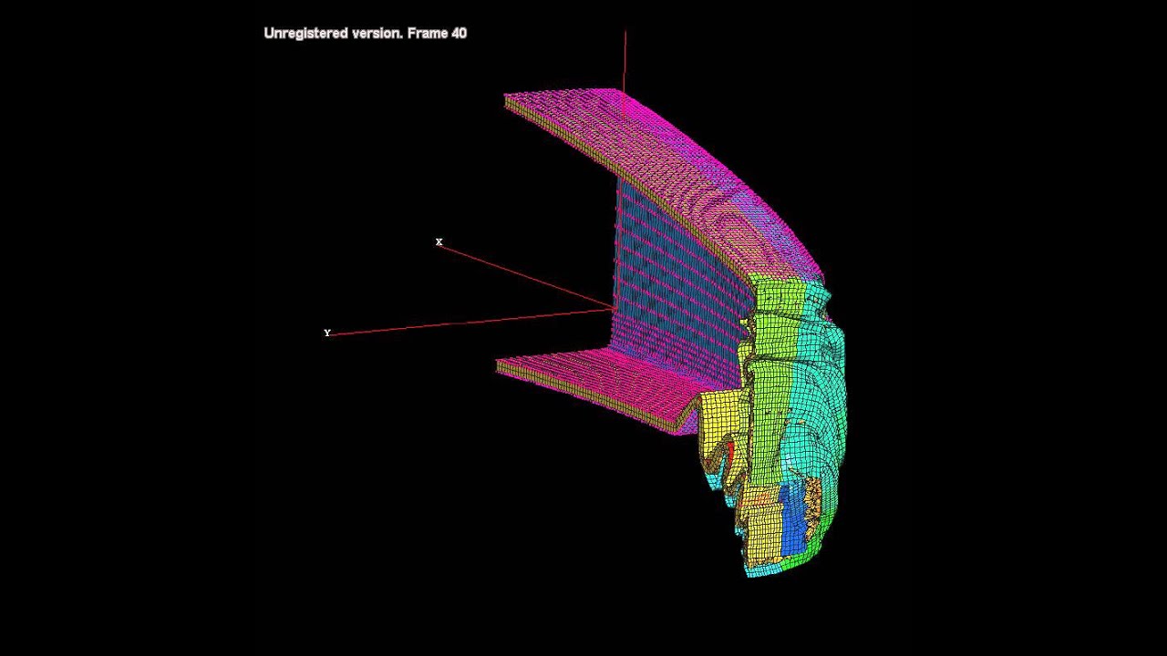 ESI PAMCRASH FEA F1 NOSECONE - YouTube