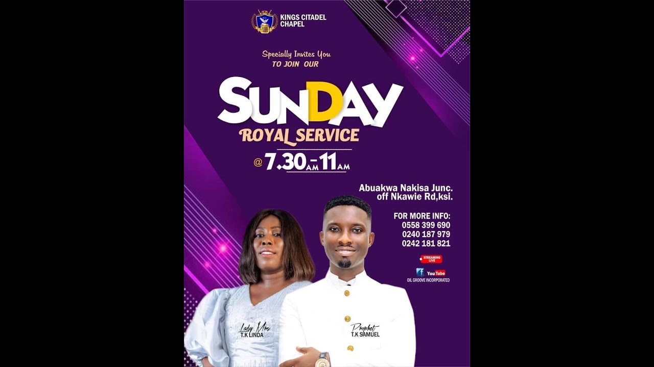 SUNDAY ROYAL SERVICE II 27. 10. 2024 II WITH PROPHET T.K. SAMUEL II KCC ...