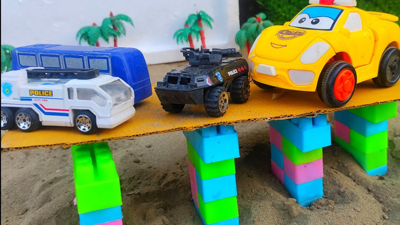 Build Bridge Blocks Toys for Children | Construction vehicles for kids ...