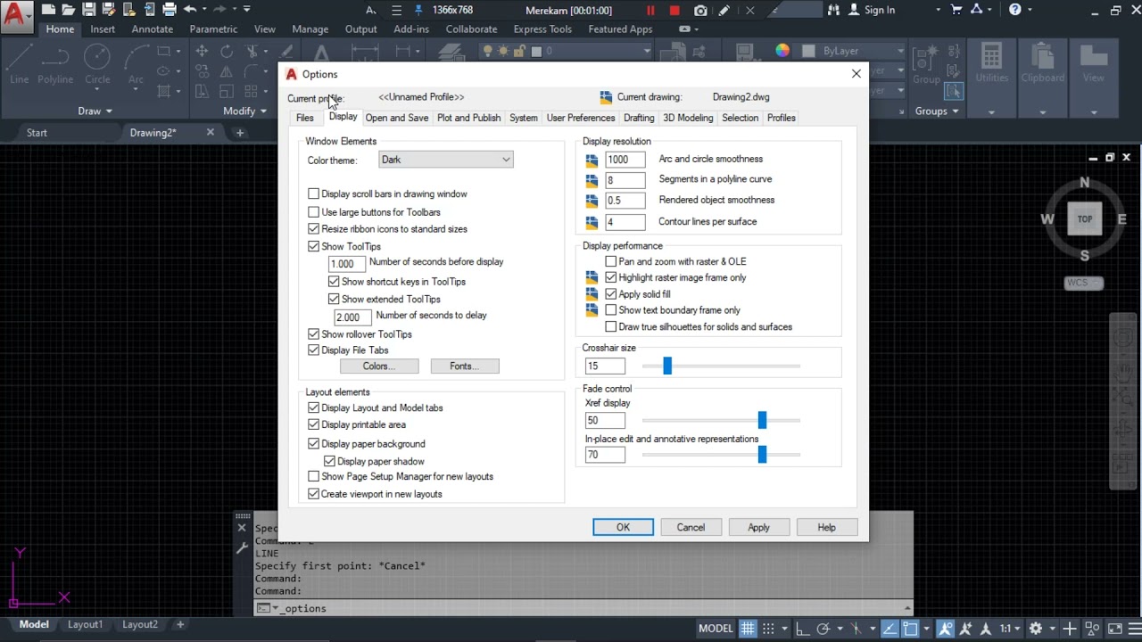 Mengatur AutoSnap Marker Pada AUTOCAD 2021 - YouTube