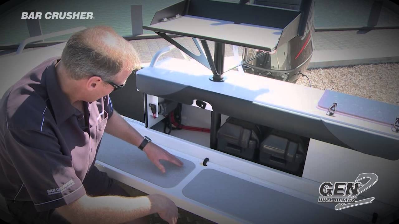 Take a look inside a Bar Crusher transom - YouTube