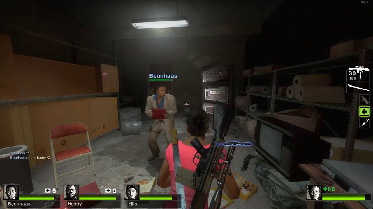 L4D2 - bang medkit on head - YouTube