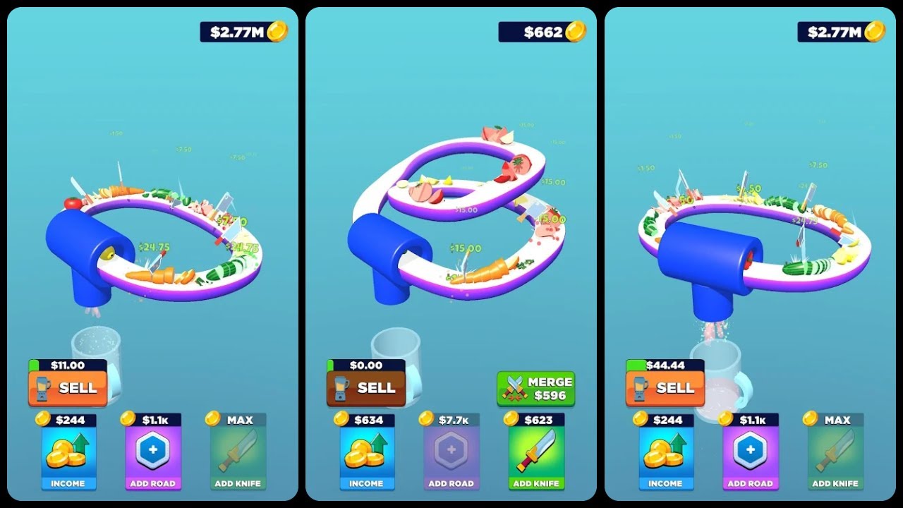 Slice Master ASMR Game Gameplay Android Mobile - YouTube