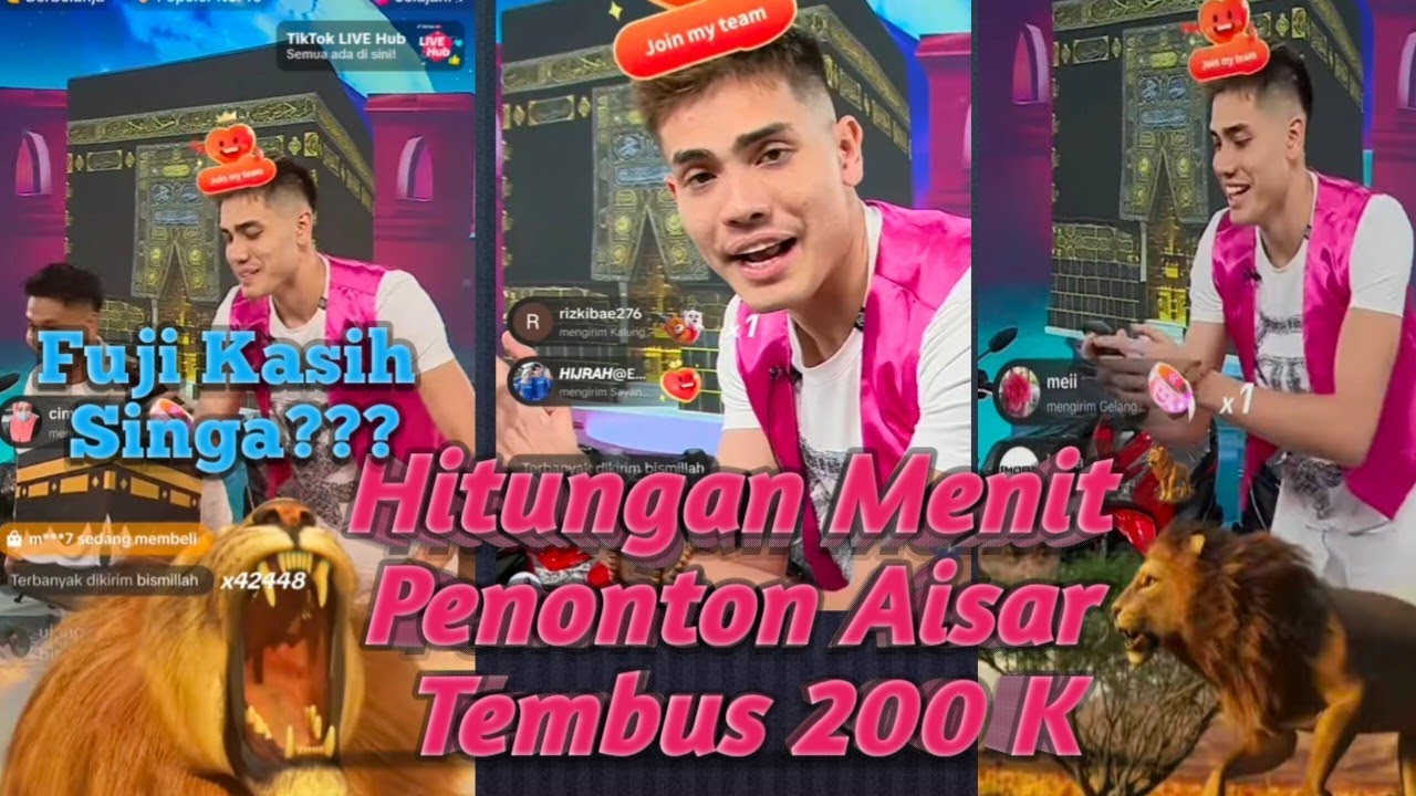 Awal Live Penonton Aisar Tembur 200 K, Ada Fuji Nonton - YouTube